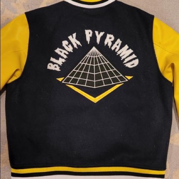 Black Pyramid | Jackets & Coats | Black Pyramid Core Logo Varsity ...